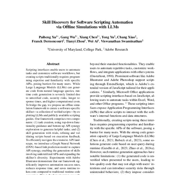 Skill Discovery for Software Scripting Automation via Offline ...
