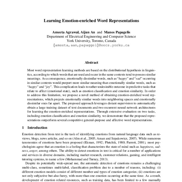 Learning Emotion-enriched Word Representations - ACL Anthology