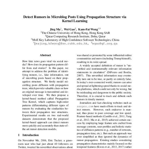 Detect Rumors in Microblog Posts Using Propagation Structure via Kernel ...