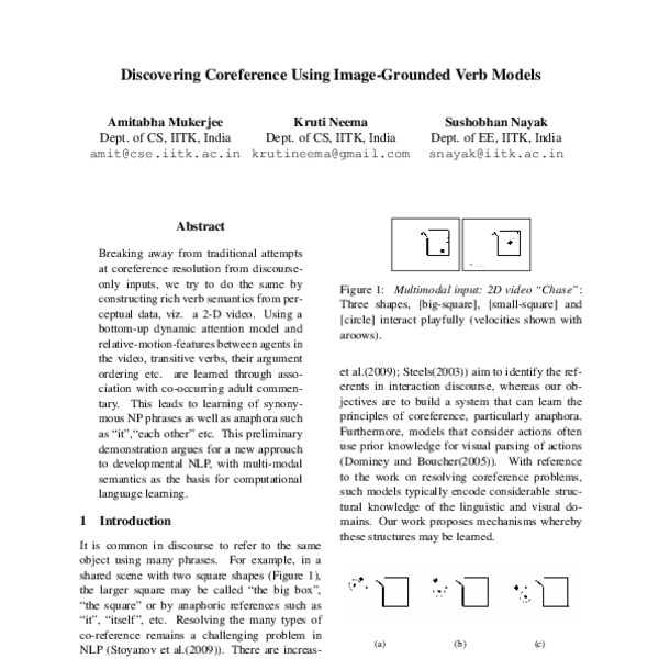 Discovering coreference using image-grounded verb models - ACL Anthology