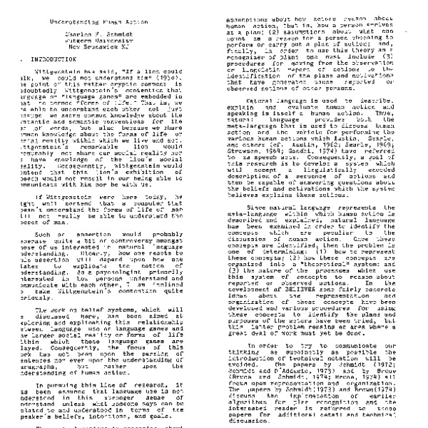 Understanding Human Action - ACL Anthology