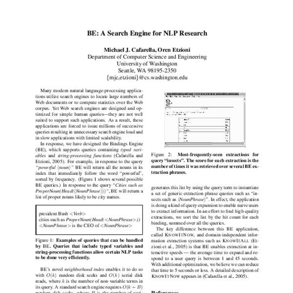BE: A search engine for NLP research - ACL Anthology