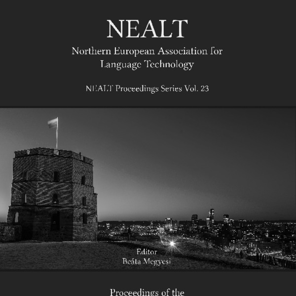 Proceedings of the 20th Nordic Conference of Computational Linguistics ...