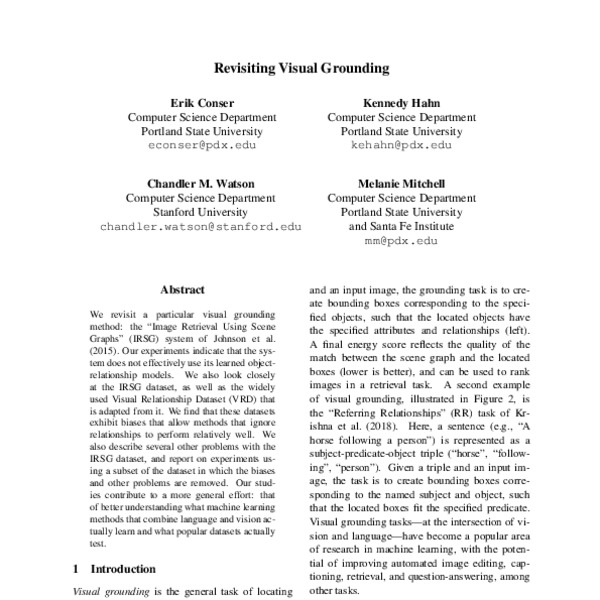 Revisiting Visual Grounding - ACL Anthology