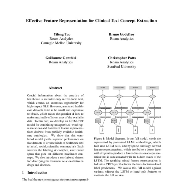 Effective Feature Representation for Clinical Text Concept Extraction ...