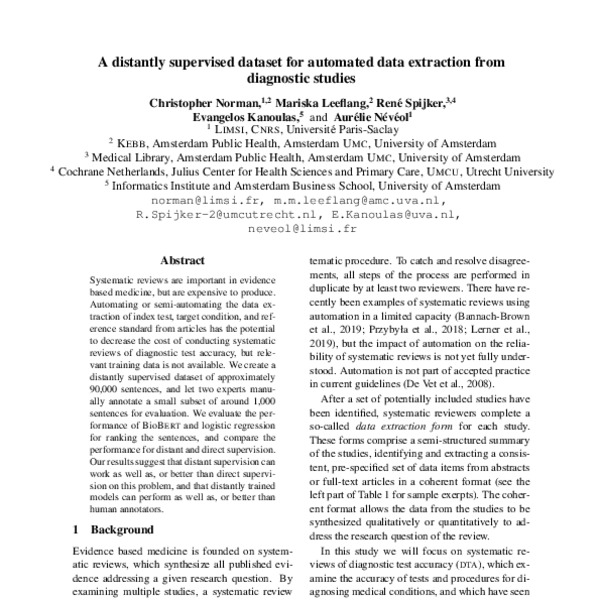 A distantly supervised dataset for automated data extraction from ...