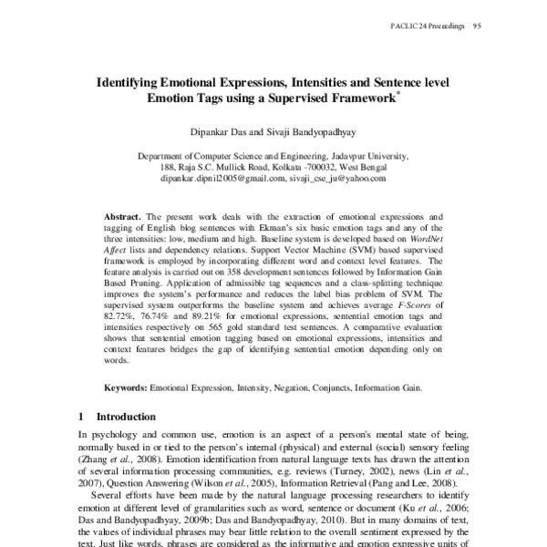 Identifying Emotional Expressions, Intensities and Sentence Level ...